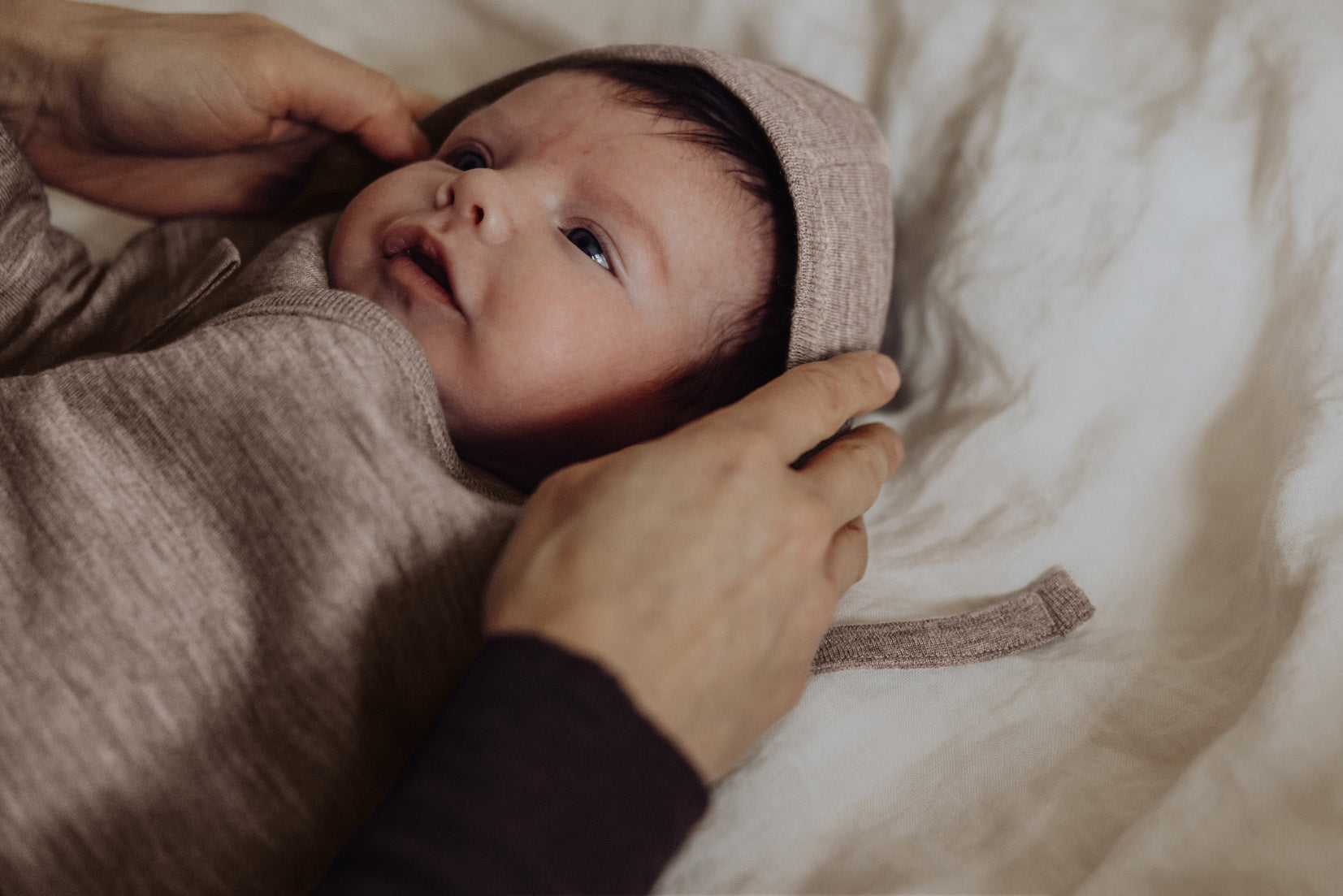 Wool Fleece Bonnet - Sand – Finch & Fable